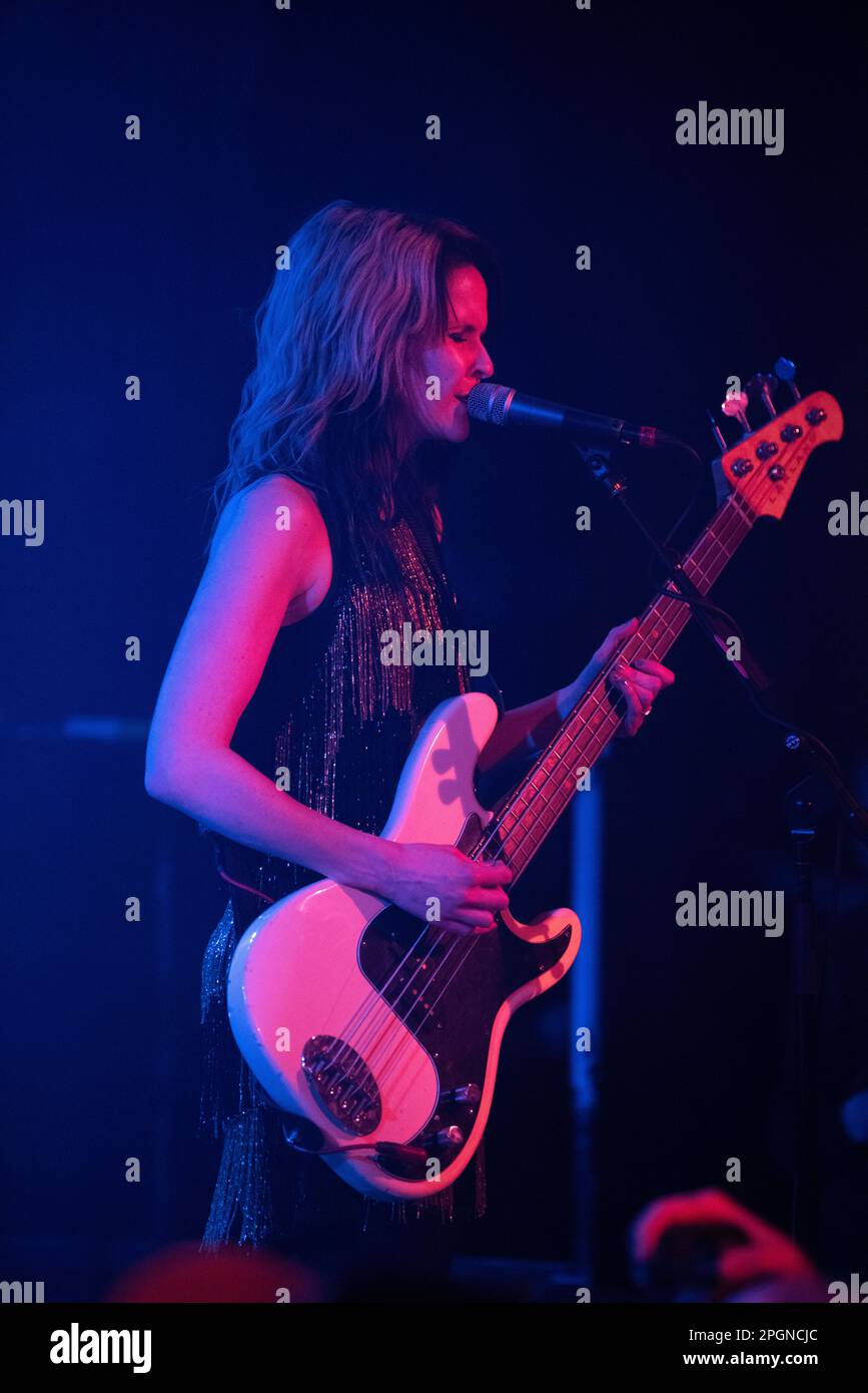 British indie rock band, The Subways, performing at the Frannz Club in ...