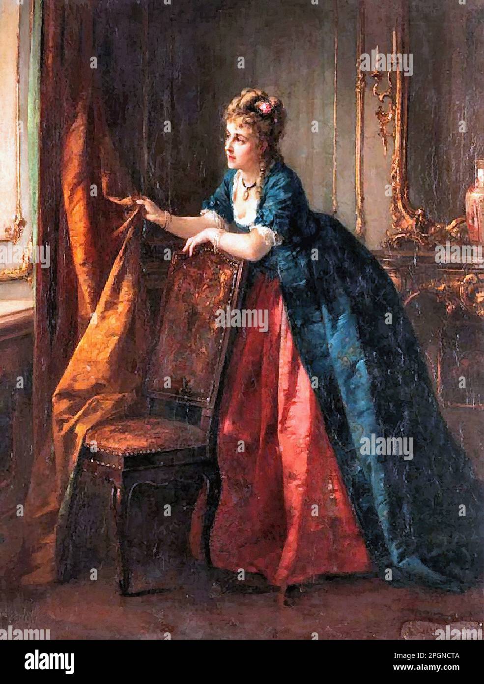Erdmann Otto Wilhelm - by the Window - German School - 19th Century ...