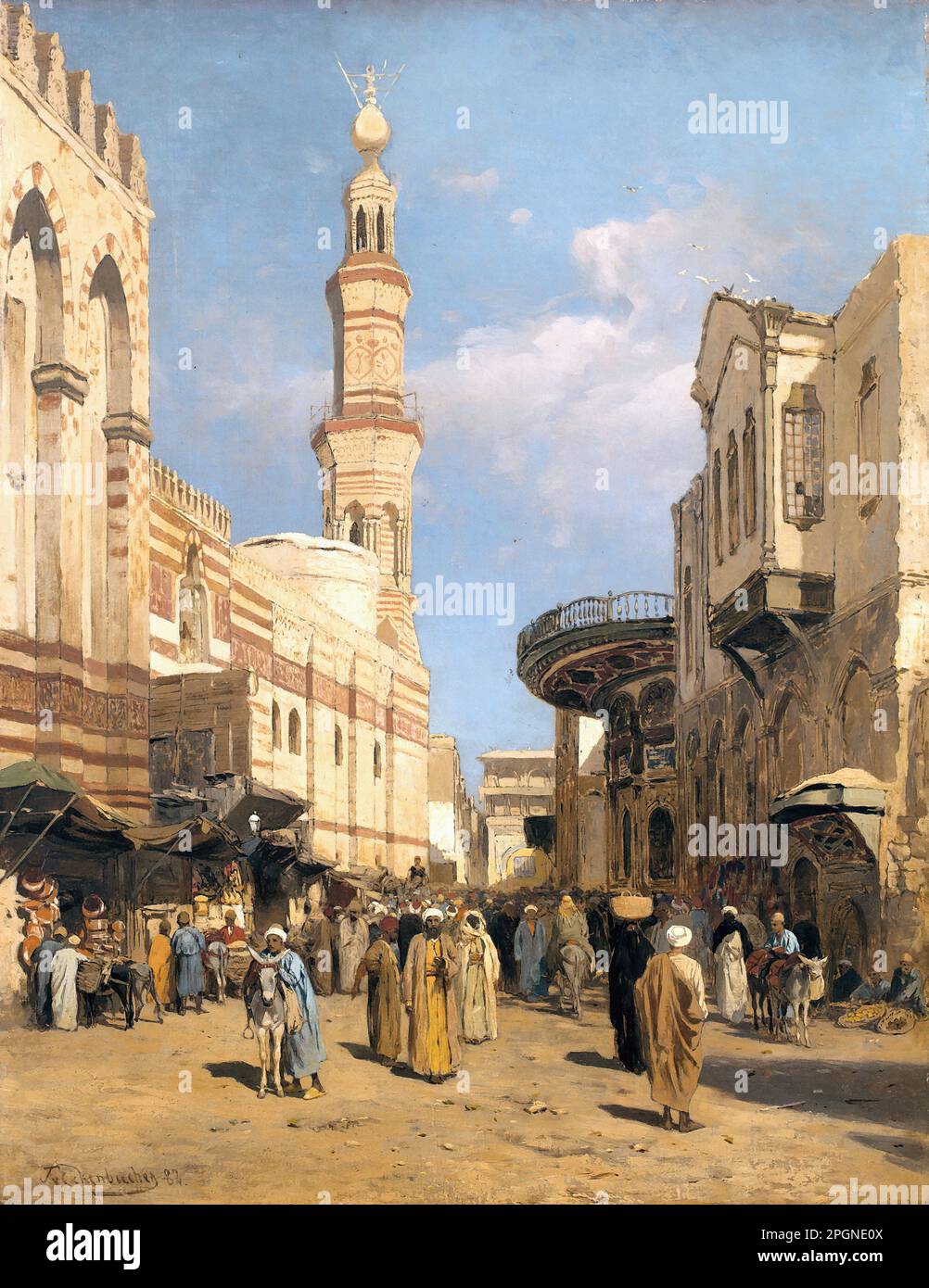 Corner Breaker Themistocles Von - View of Cairo - German School - 19th Century - Eckenbrecher ...