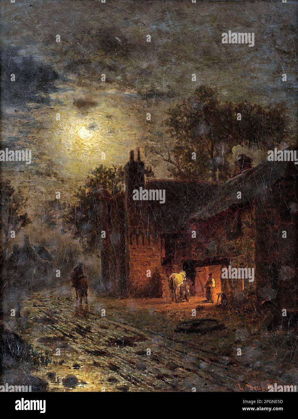 Douzette Louis - The Old Forge - German School - 19th Century ...