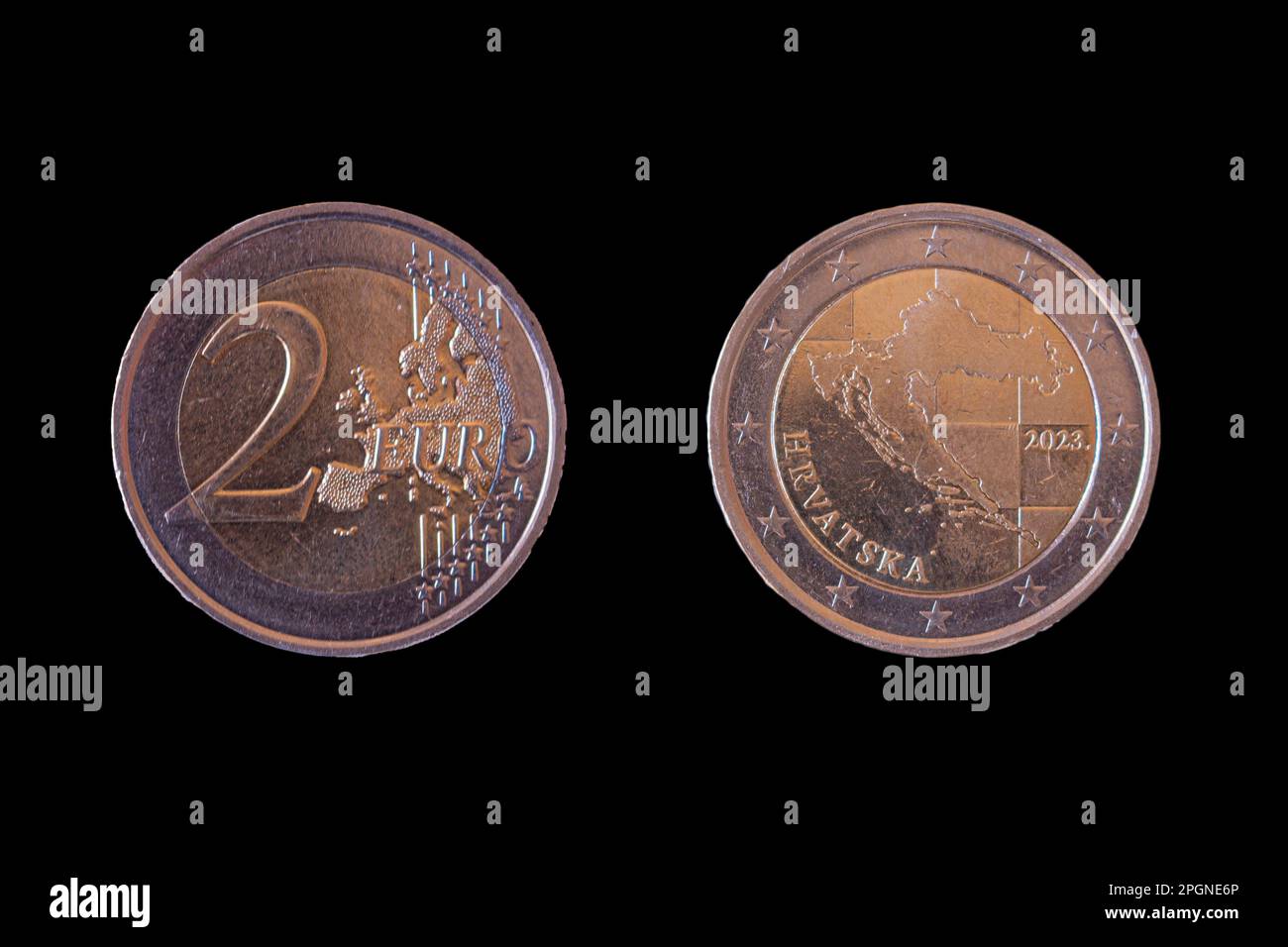 Euro coin both sides hi-res stock photography and images - Alamy