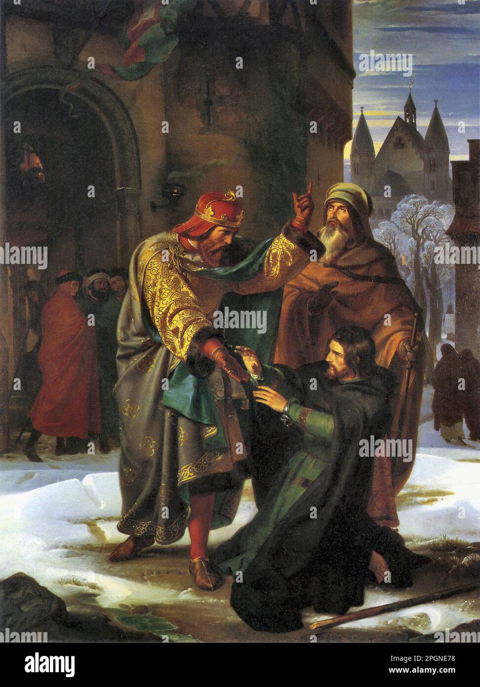 Rethel Alfred - The reconciliation of Otto des Grossen with his brother ...