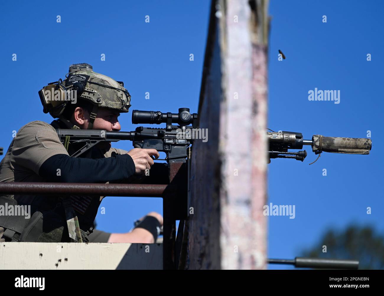 A competitor in the United States Army Special Operations Command ...