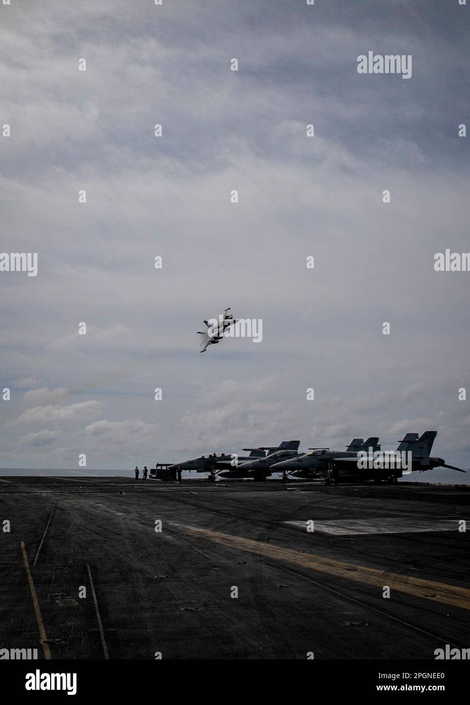 230322-N-EL850-1268 TYRRHENIAN SEA (March 22, 2023) An E/A-18G Growler ...