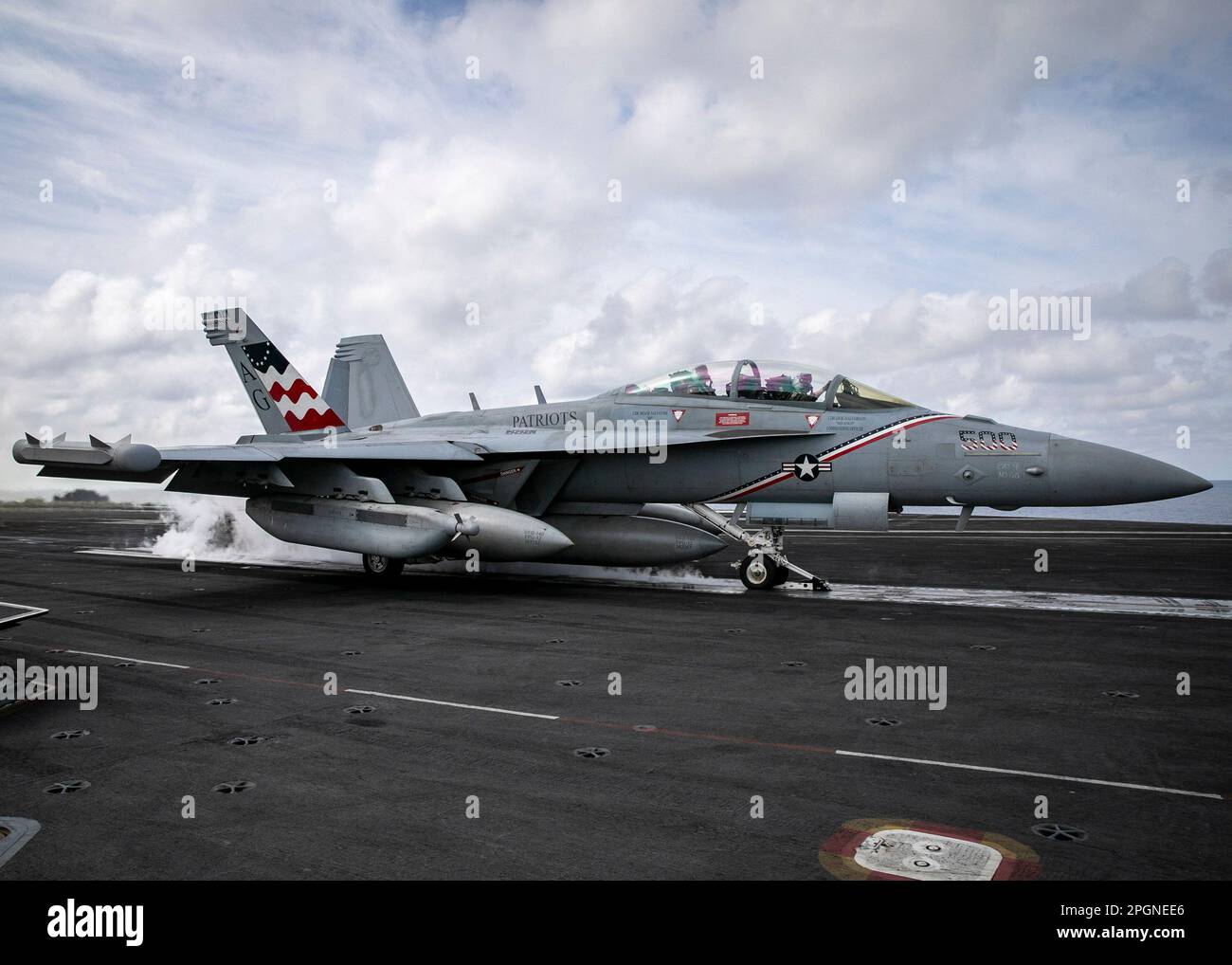 230322-N-EL850-1142 TYRRHENIAN SEA (March 22, 2023) An E/A-18G Growler ...