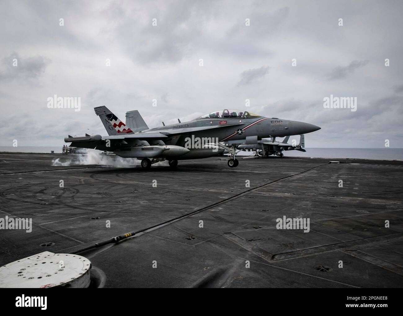 230322-N-EL850-1312 TYRRHENIAN SEA (March 22, 2023) An E/A-18G Growler ...