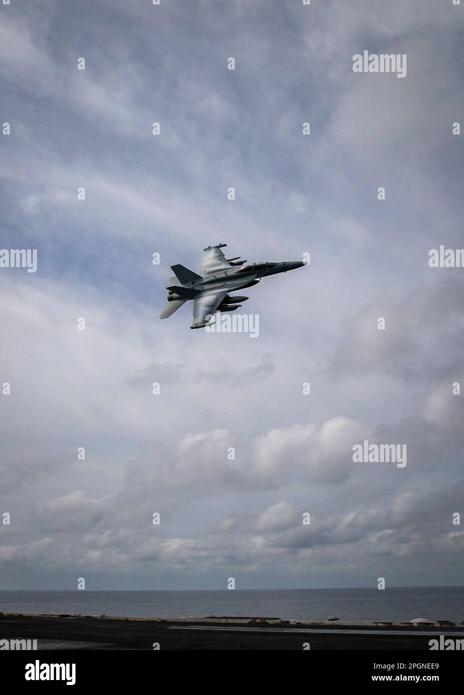 230322-N-EL850-1271 TYRRHENIAN SEA (March 22, 2023) An E/A-18G Growler ...