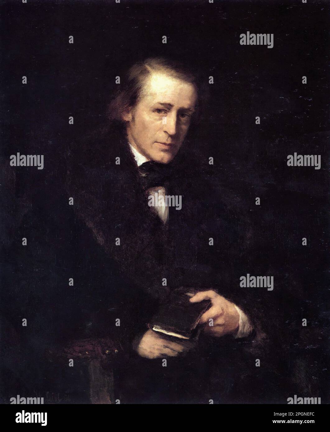 Leibl Wilhelm - Portrait Of The Merchant Ernst Schoenlin - German ...