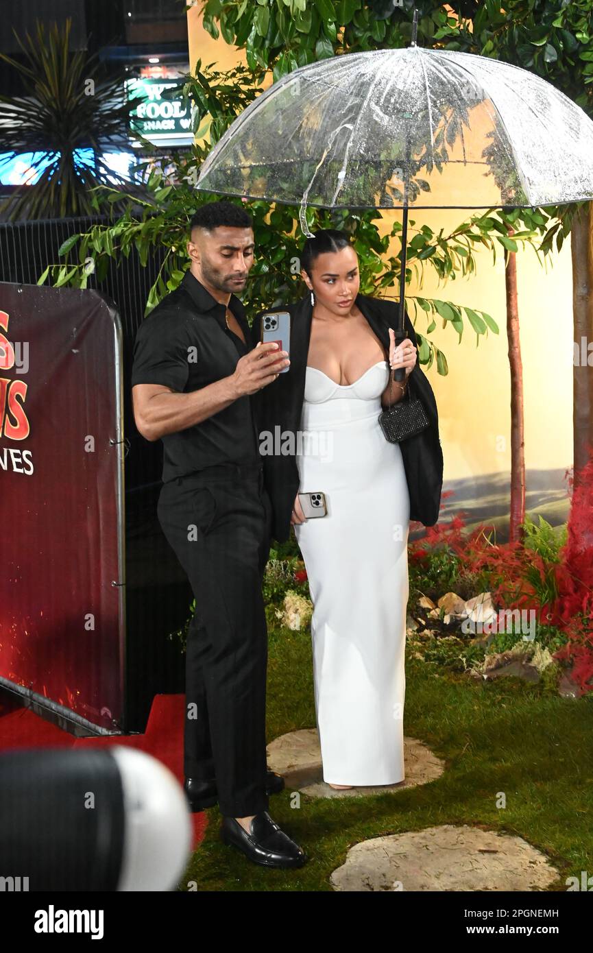 Clint Gordon and Sian Gabbidon attends UK Premiere of Dungeons ...