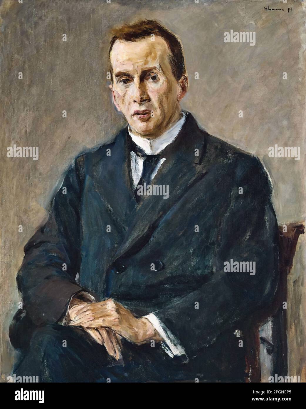Liebermann Max - Portrait of Professor Richard Cassirer - German School ...
