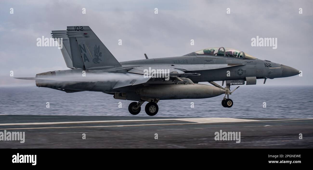 230323-N-DU622-1001 PHILIPPINE SEA (March 23, 2023) An F/A-18F Super ...