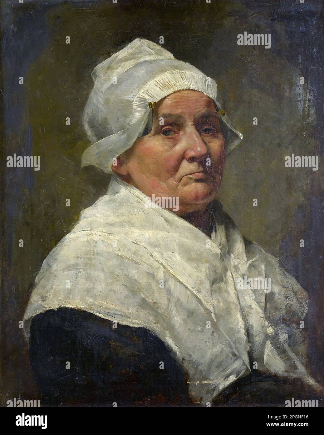 Ritter Caspar - Portrait of an Elderly Woman - German School - 19th ...