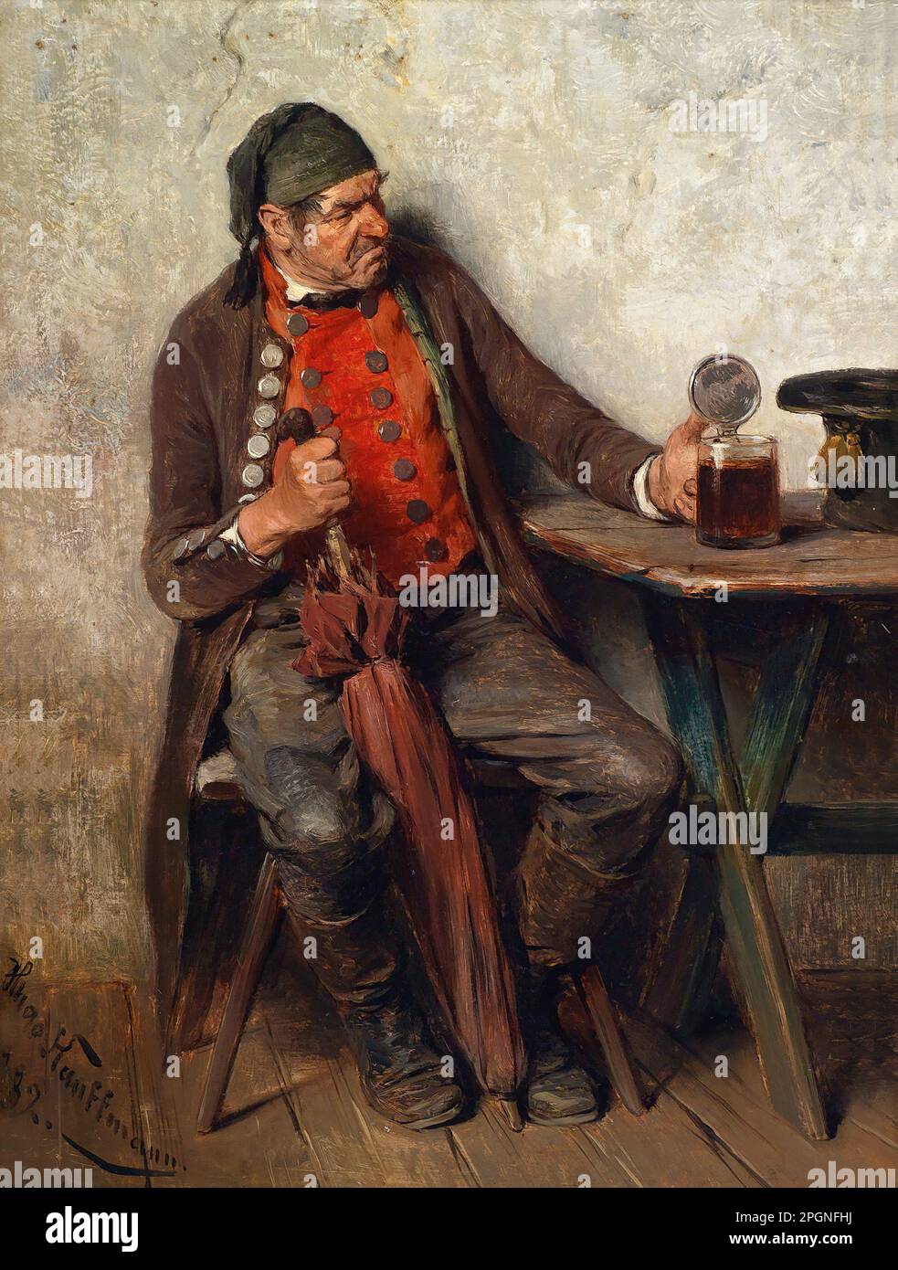 Kauffmann Hugo Wilhelm - Bad Beer 1 - German School - 19th Century ...