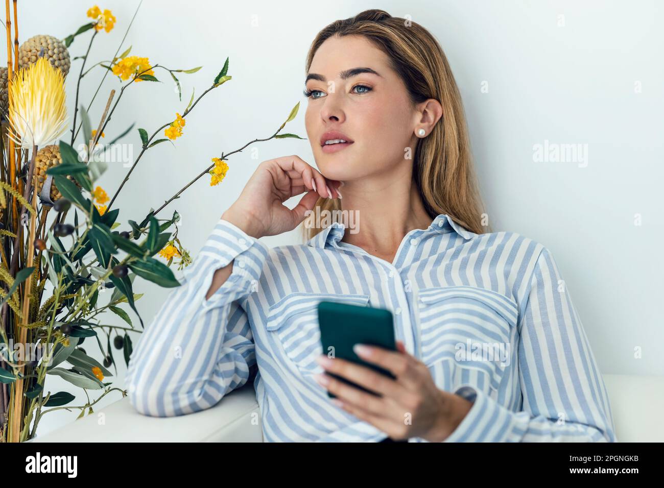 Contemplative beauty hi-res stock photography and images - Alamy
