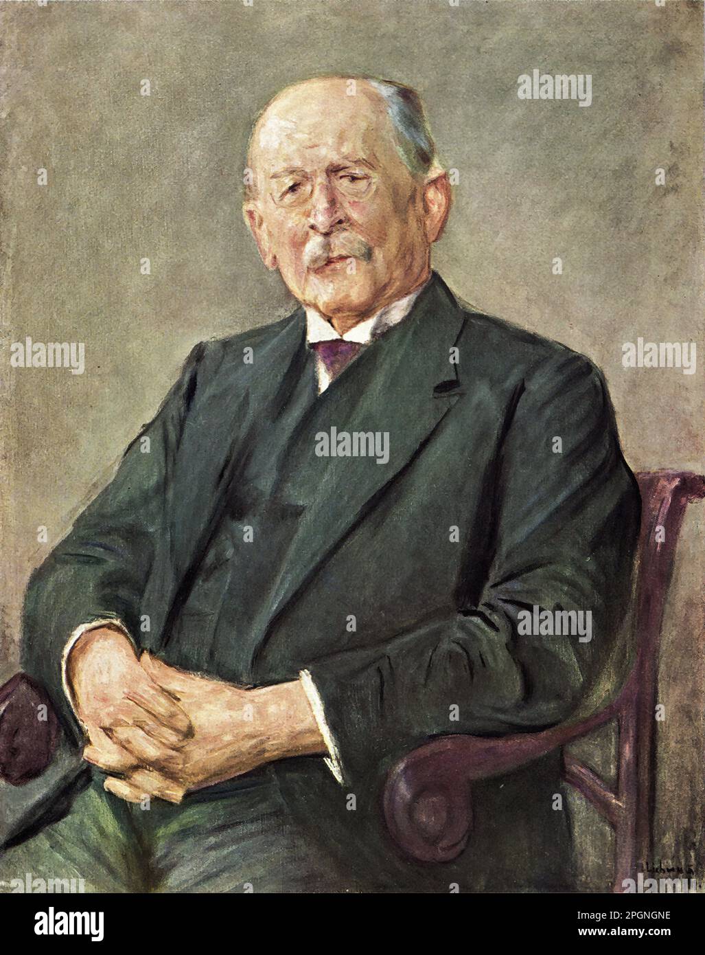 Liebermann Max - Portrait of Otto Gerstenberg - German School - 19th ...