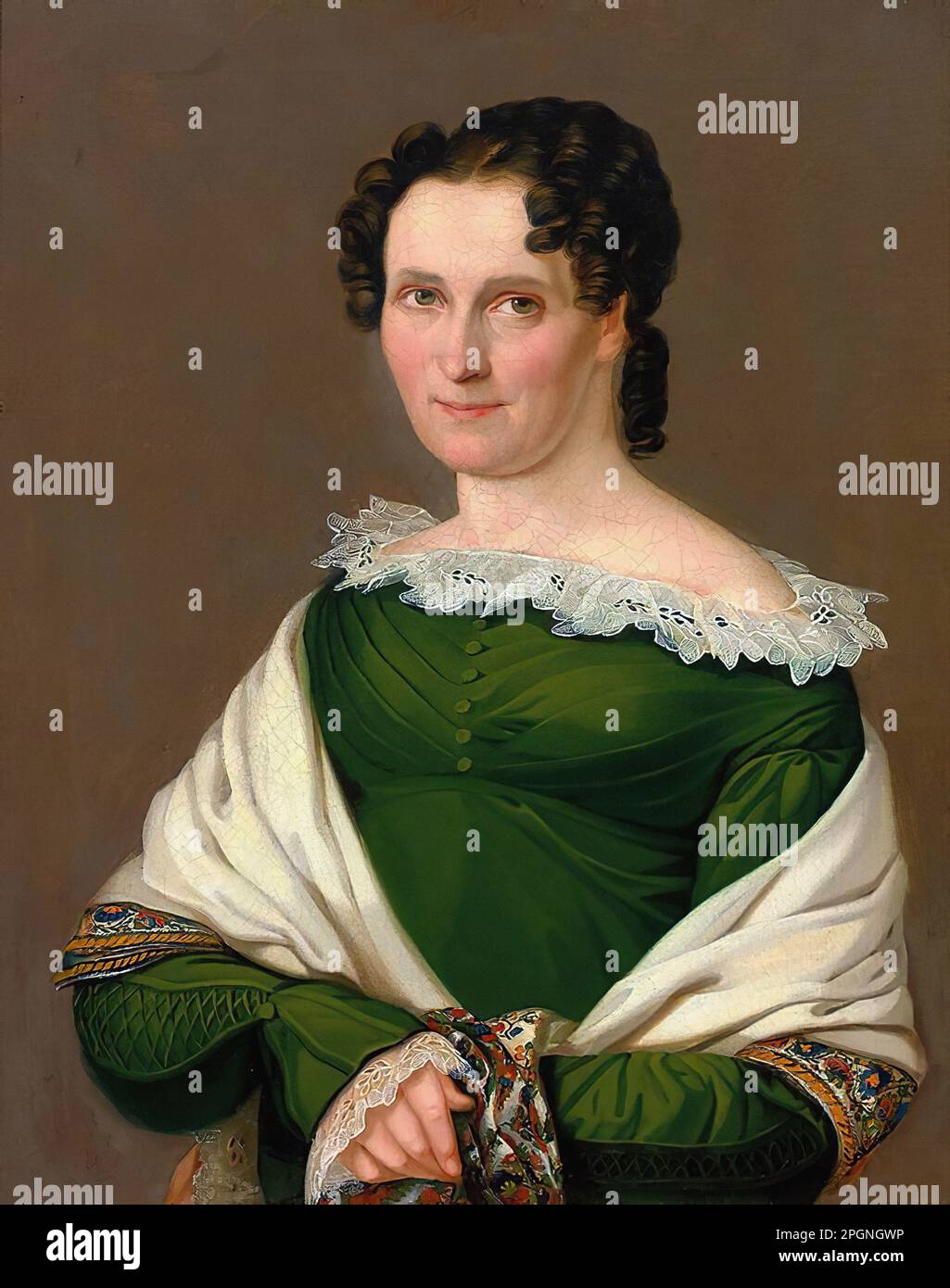 Hennig Gustav Adolph - Portrait of Dorothea Thieme-Ziesebar's wife by ...