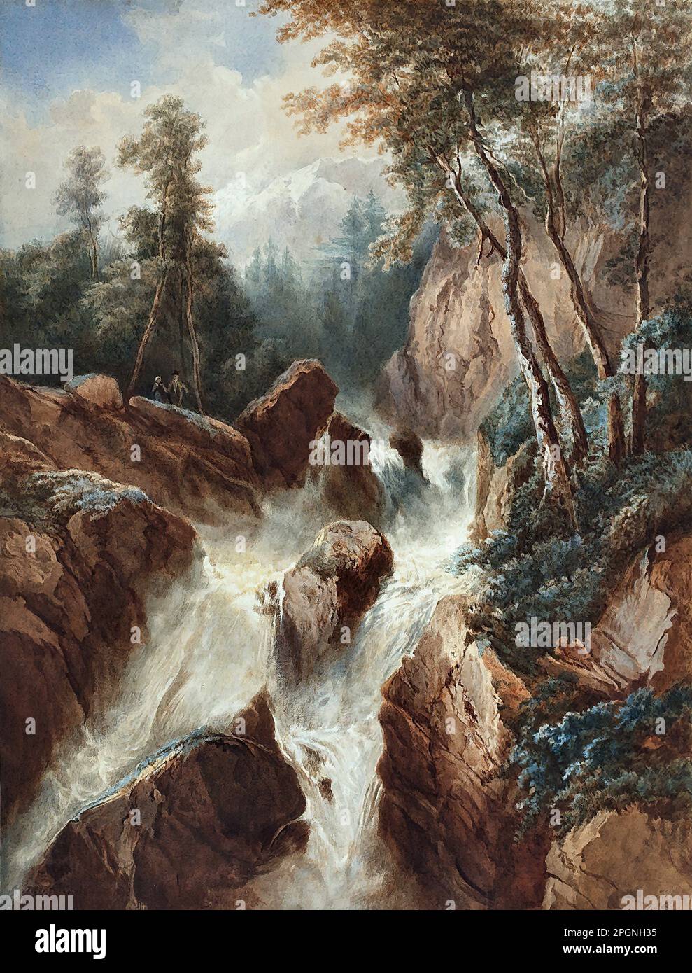 Schirmer Johann Wilhelm - Landscape With Mountain Stream - German ...