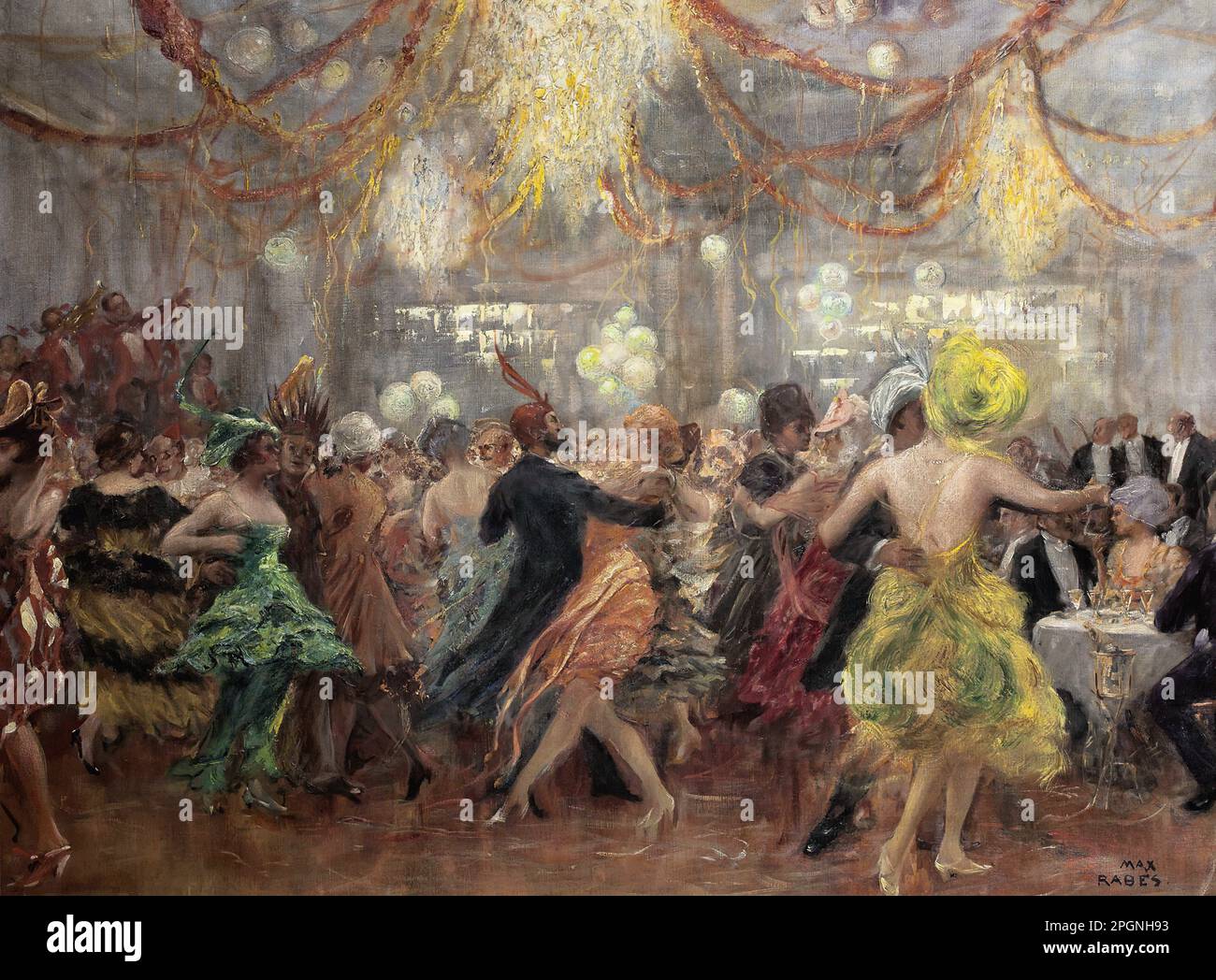 Rabes Max Friedrich - Faschingsball (Carnival) - German School - 19th and Early 20th Century ...