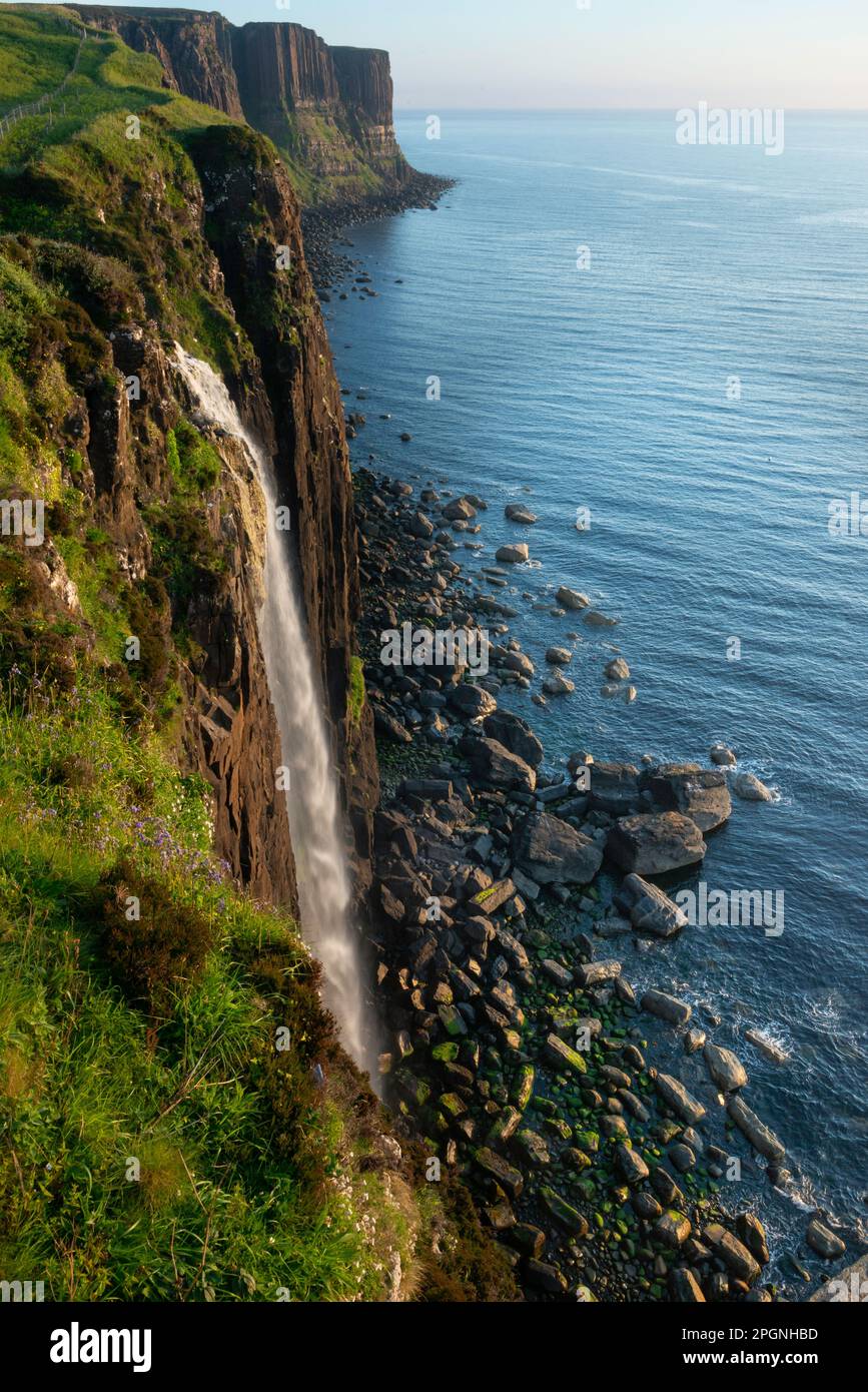 Scotland Isle of Skye Kilt Rock and Waterfall Stock Photo - Alamy