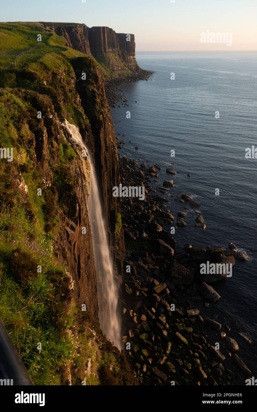 Scotland Isle of Skye Kilt Rock and Waterfall Stock Photo - Alamy