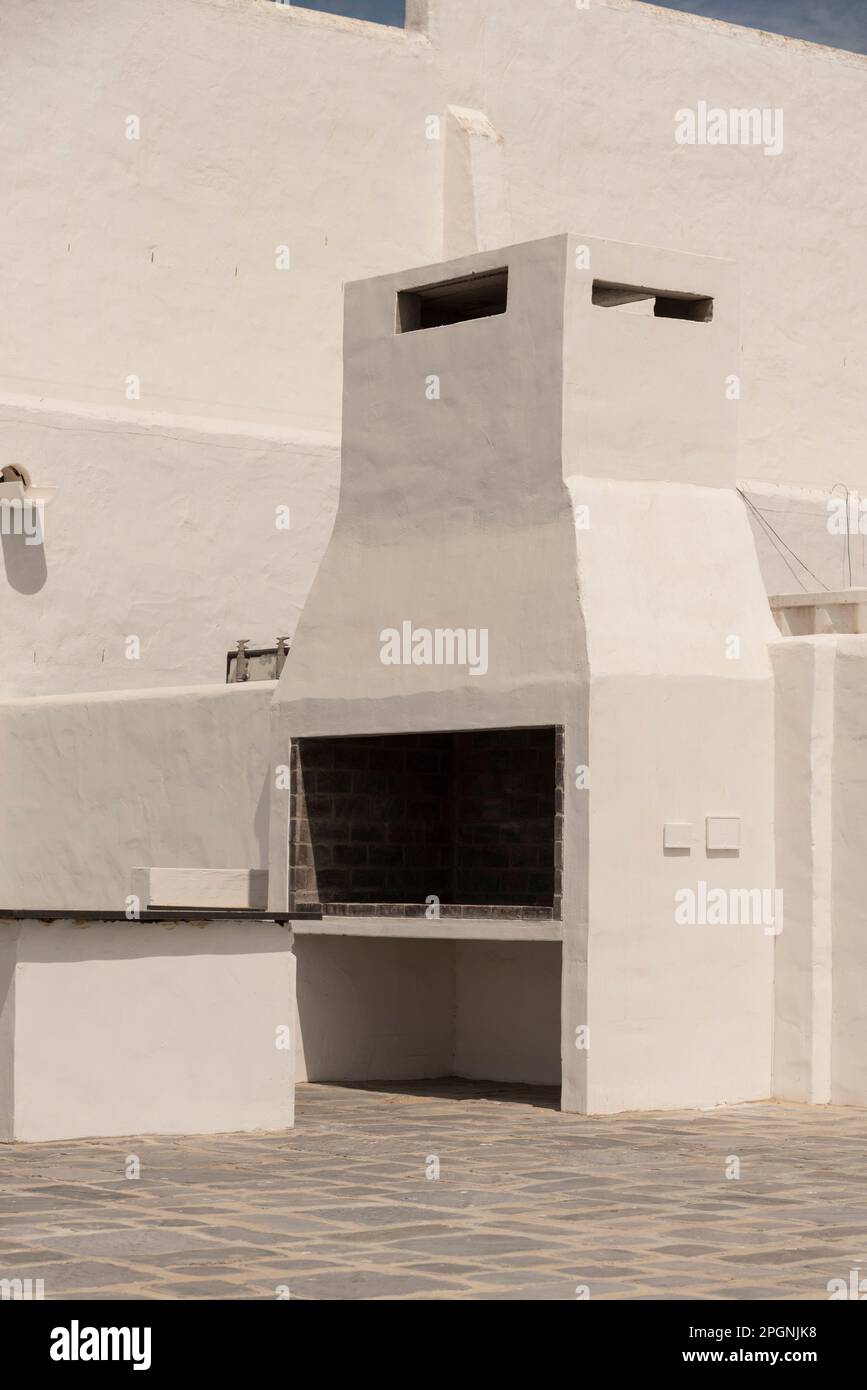 Western Cape, South Africa. 2023. Large barbecue built for outdoors ...