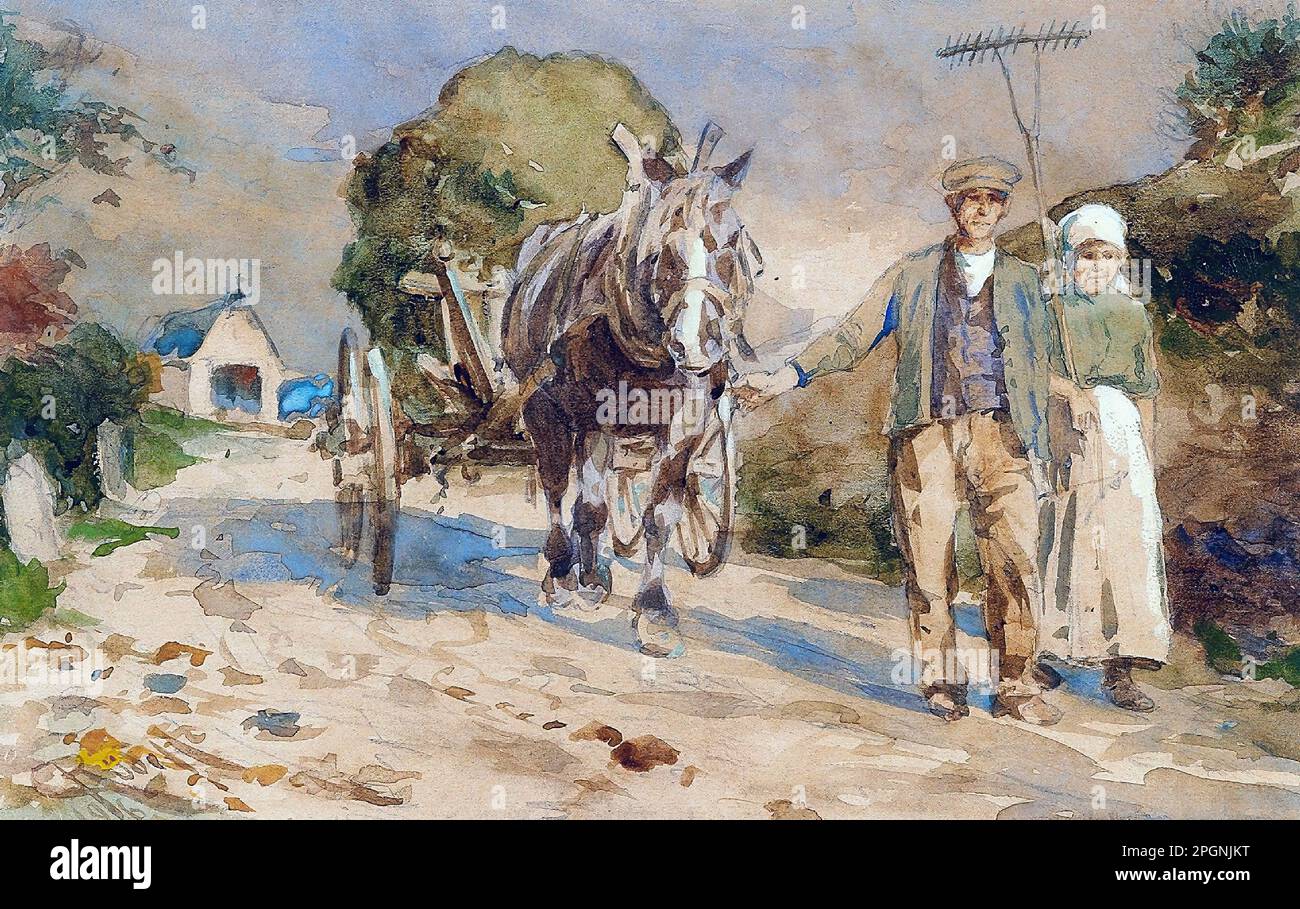 Rudell Carl - Heimkehr vom Felde - German School - 19th and Early 20th ...