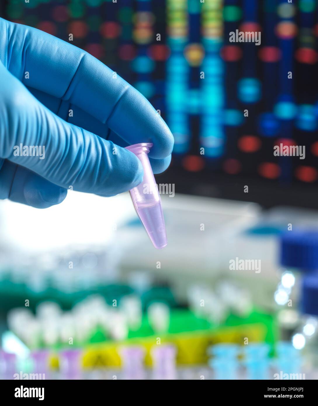 Scientist holding test tube dna hi-res stock photography and images - Alamy