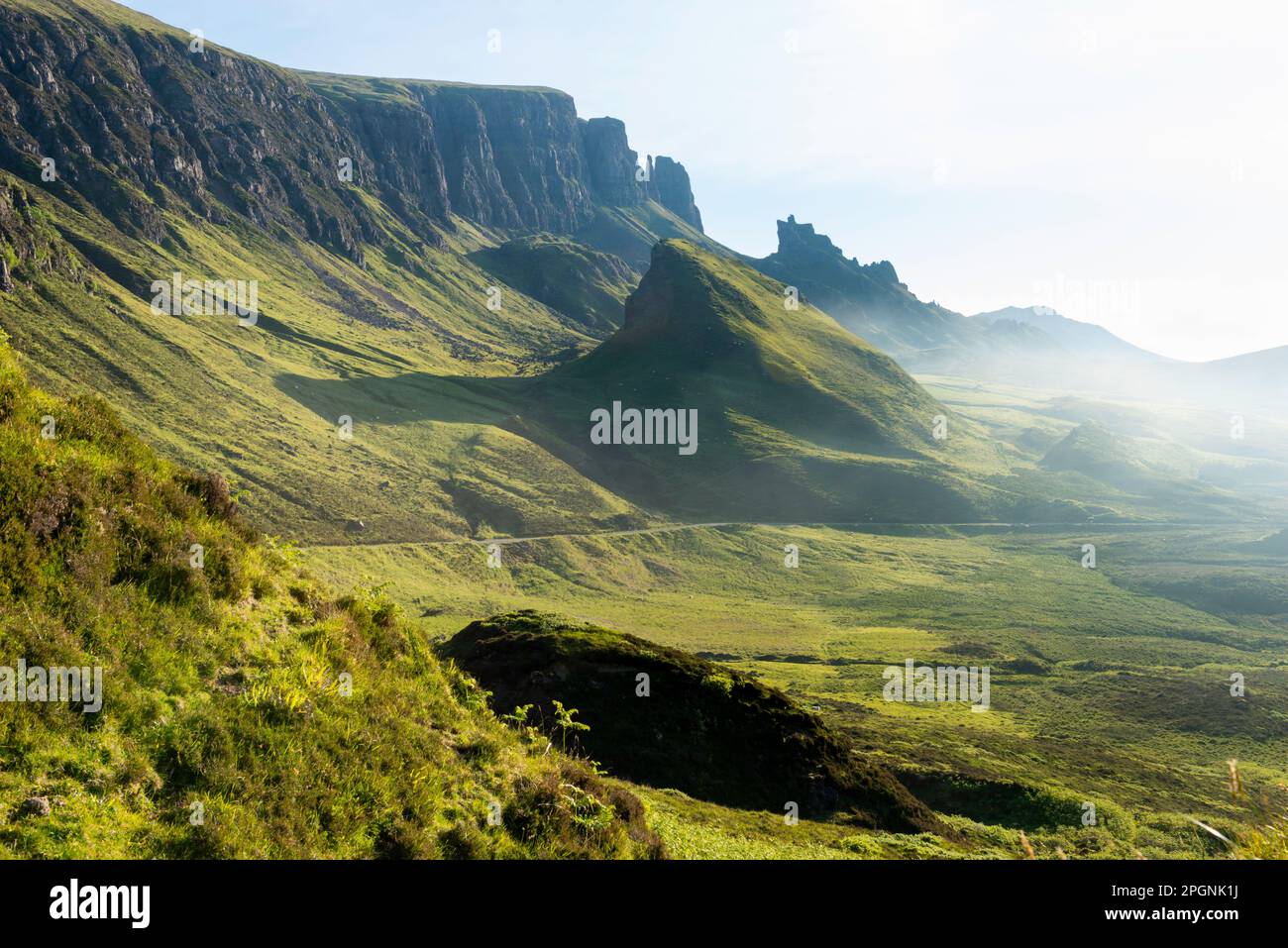 Scotland The Quiraing landslip on the eastern face of Skye, the ...