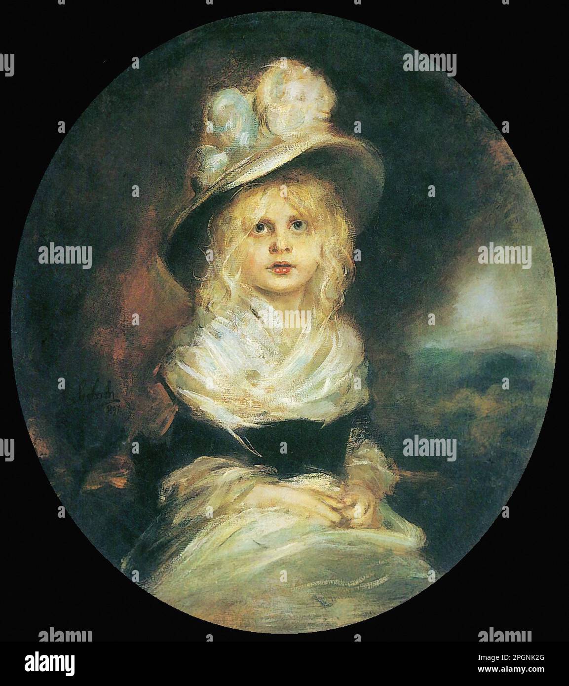 Lenbach Franz Von - Marion Lenbach the Artist's Daughter 3 - German ...