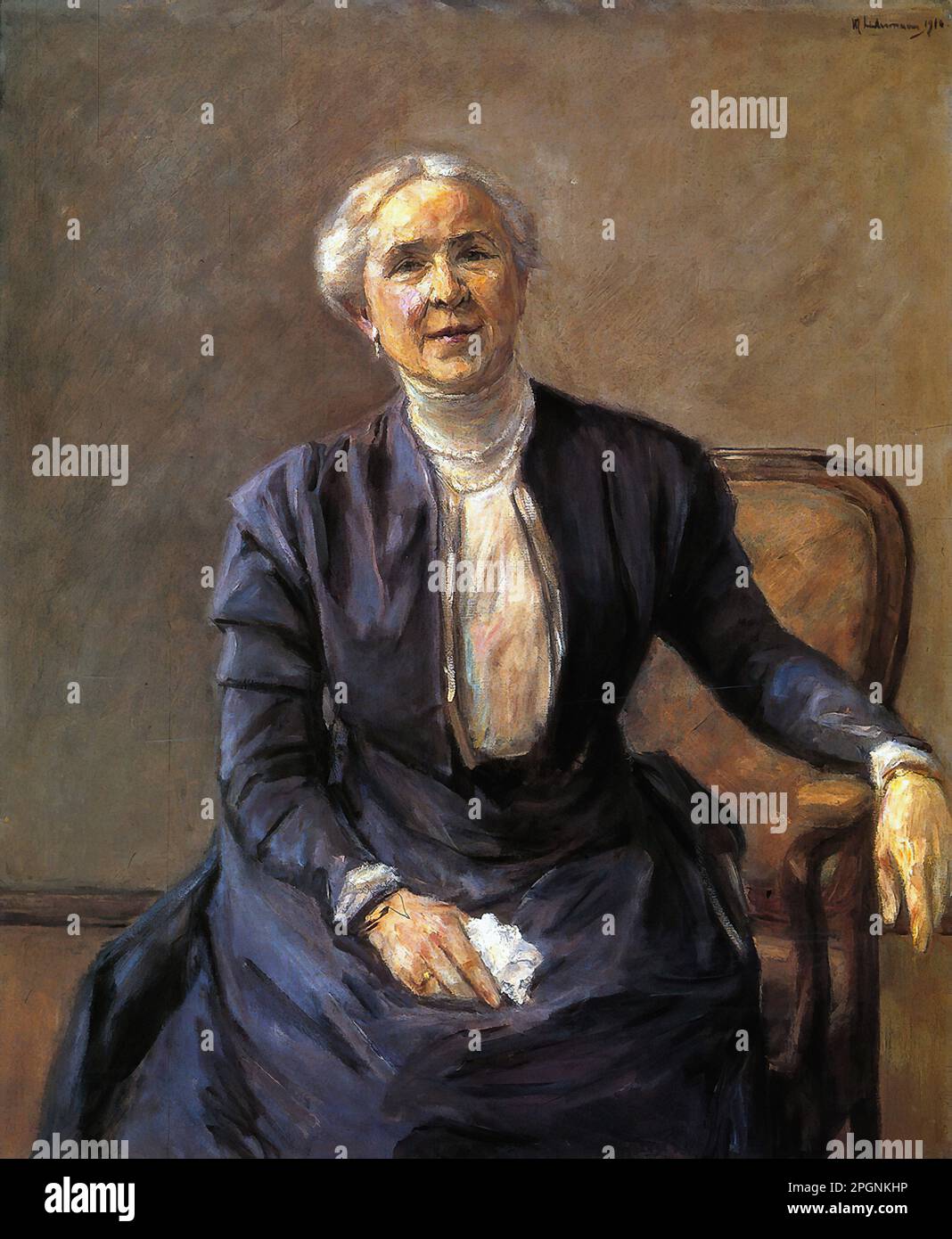 Liebermann Max - Portrait of Adele Wolde - German School - 19th Century ...