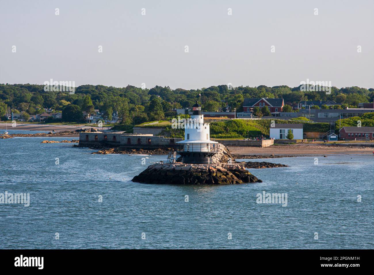 Portland, Maine, Spring Point Ledge Lighthouse Stock Photo - Alamy