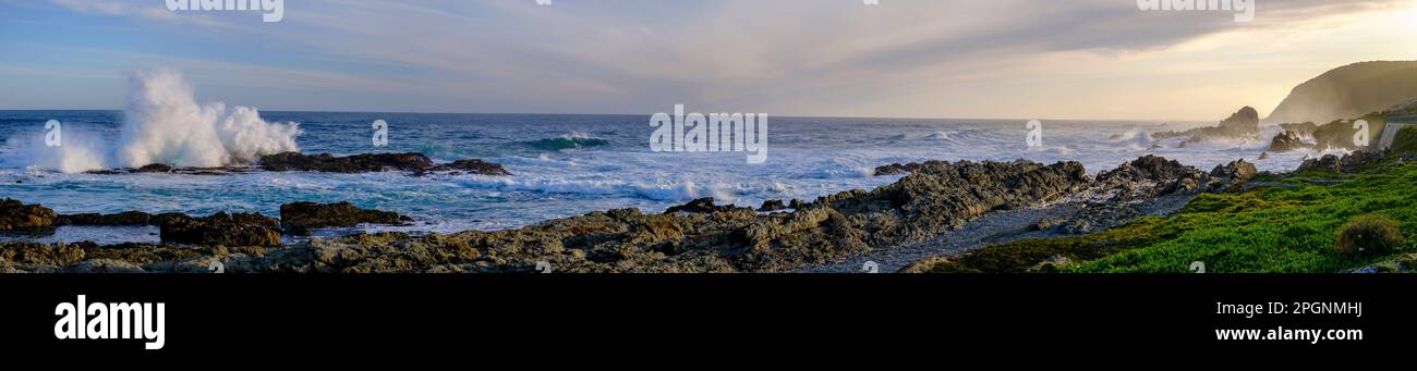 South Africa, Eastern Cape, Panoramic view of rugged bank of Storms ...