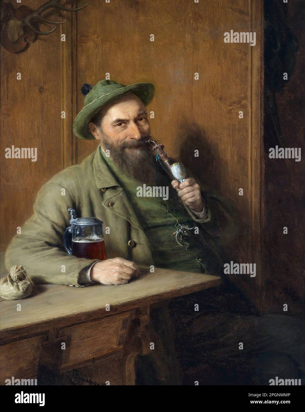 Grutzner Eduard Von - the Forester - German School - 19th Century ...