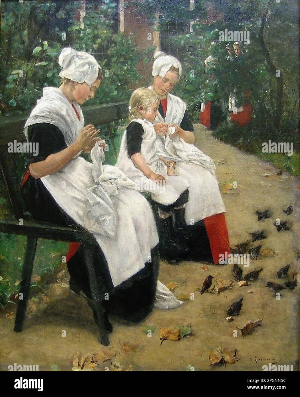 Liebermann Max - Amsterdam Orphan Girl IN The Garden - German School ...