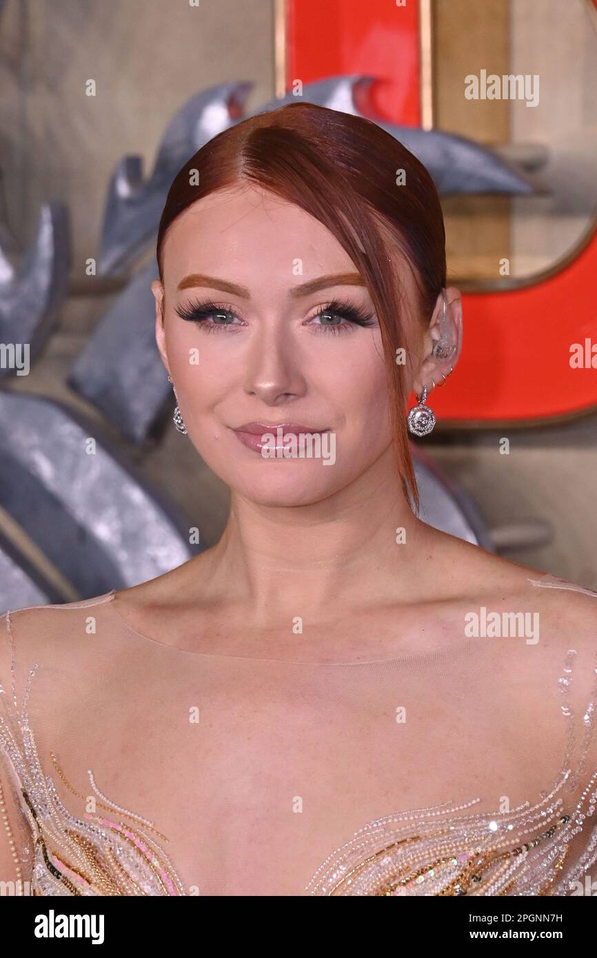 London, UK. 23rd Mar, 2023. Elz The Witch at UK Premiere of Dungeons ...