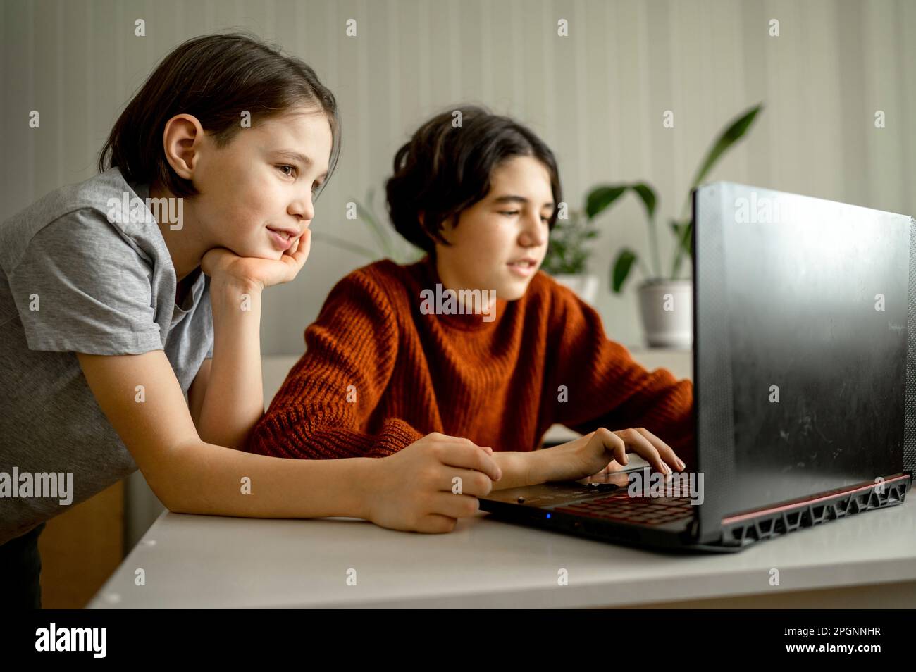 Family with two teenage brothers hi-res stock photography and images ...