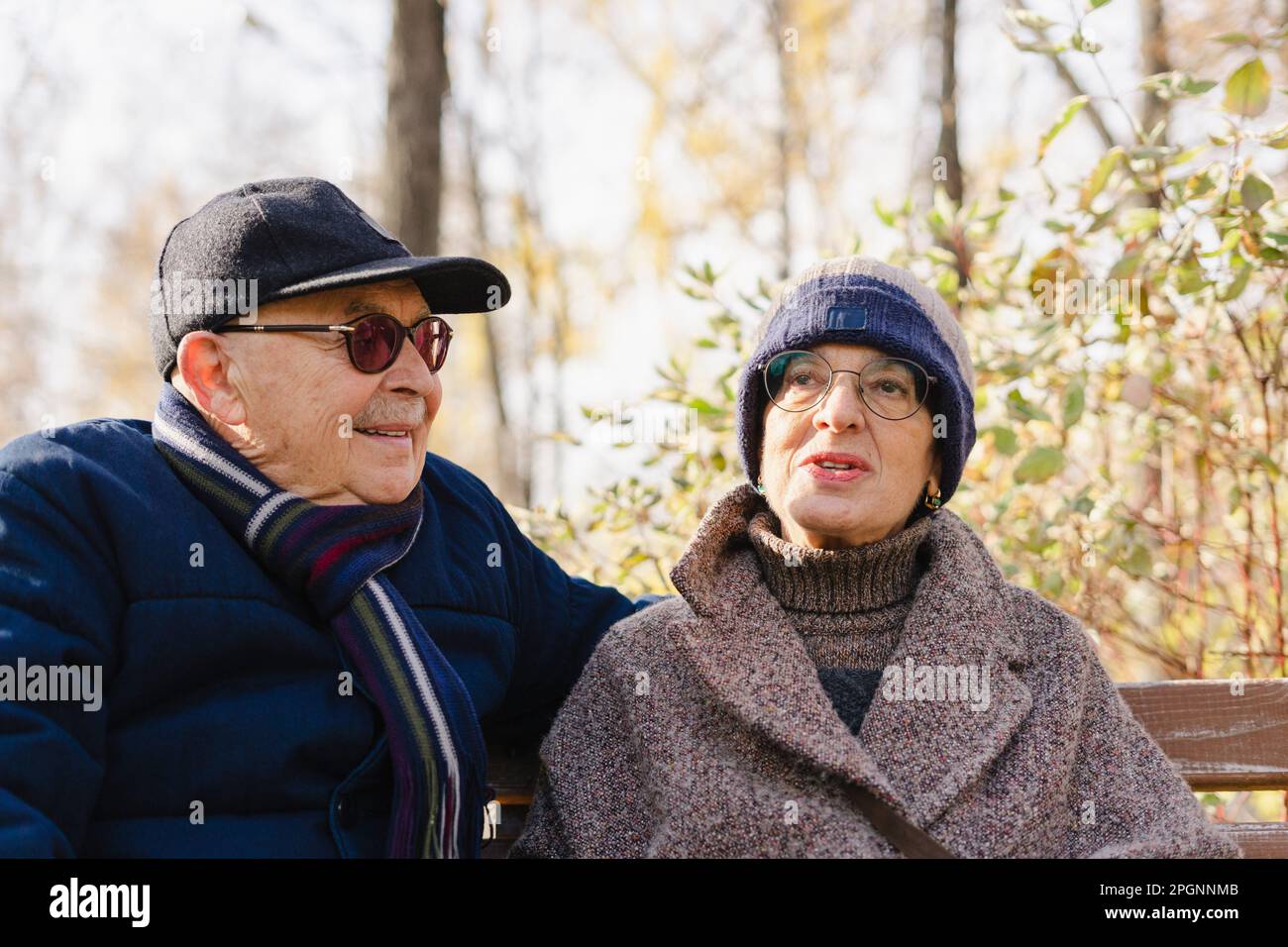 Positive couple man woman talking hi-res stock photography and images ...
