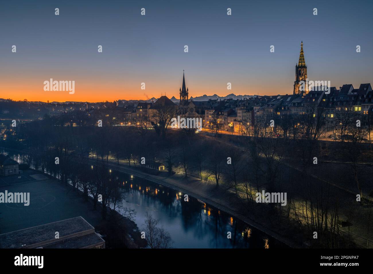 View rosengarten park promenade dawn hi-res stock photography and ...