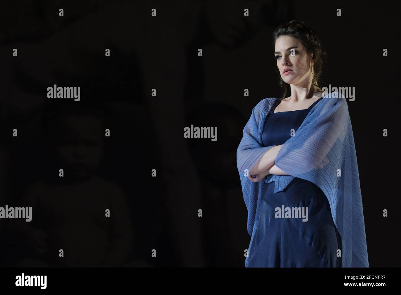 Madrid, Spain. 23rd Mar, 2023. Marina Monzó performs during the opera ...