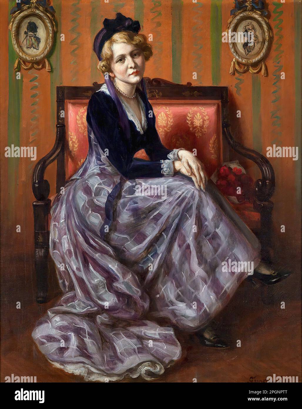 Gampenrieder Karl - Girl in the Boudoir - German School - 19th Century ...