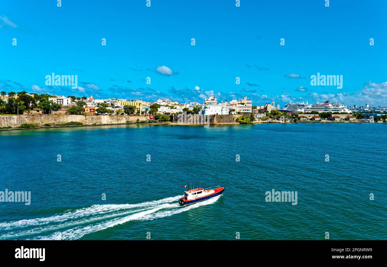 SAN JUAN, PUERTO RICO - February 1, 2023: San Juan serves as a major ...