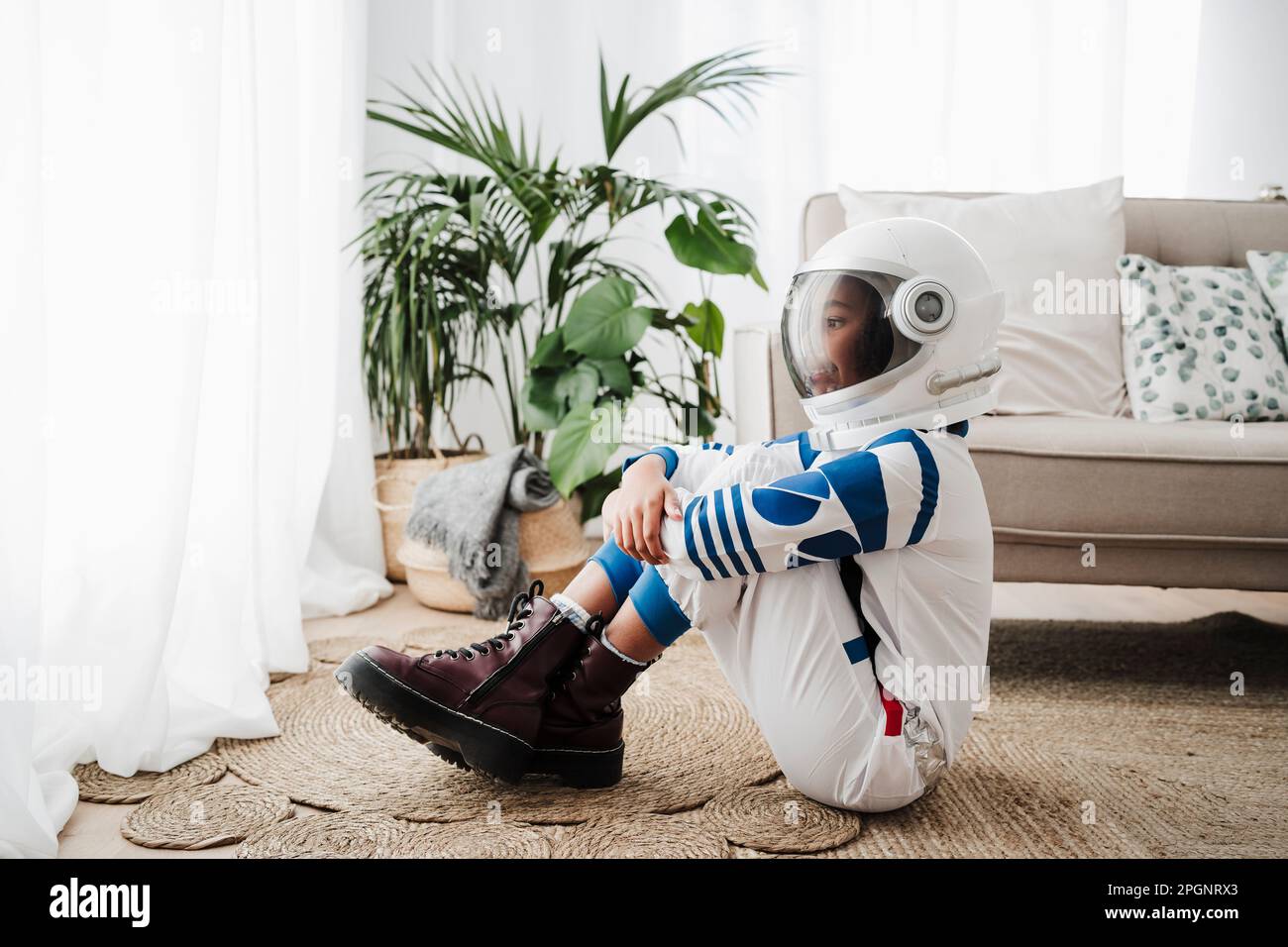 Astronaut suit on floor hi-res stock photography and images - Alamy