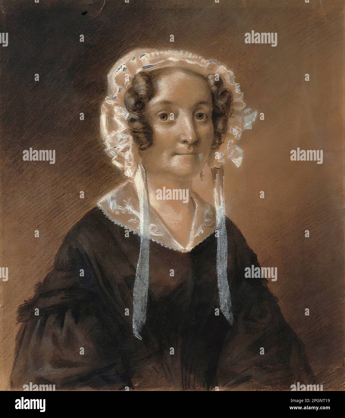 Kruger Franz - Portrait of a Lady - German School - 19th Century ...