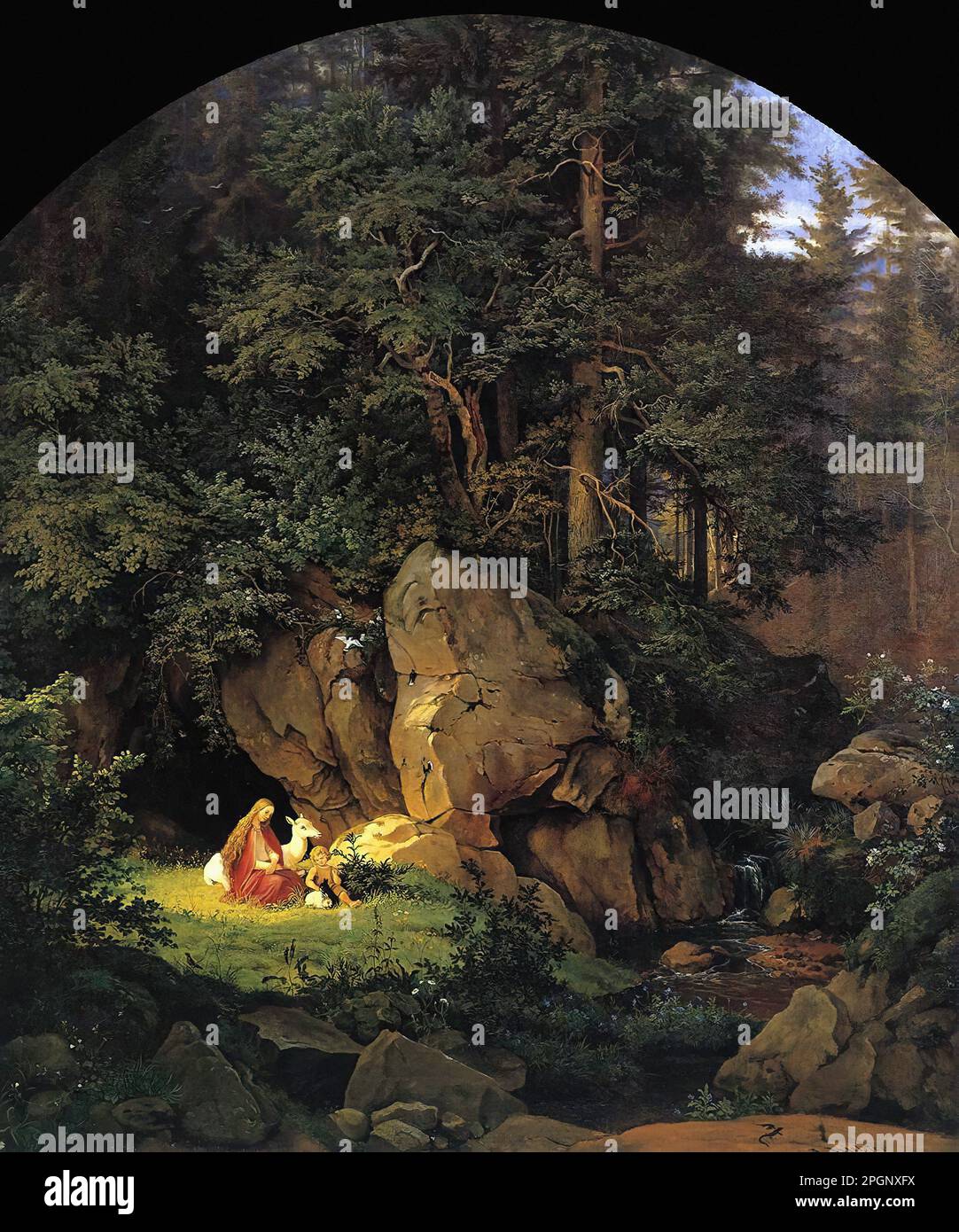 Judge Adrian Ludwig - Genoveva in the Forest Seclusion - German School ...