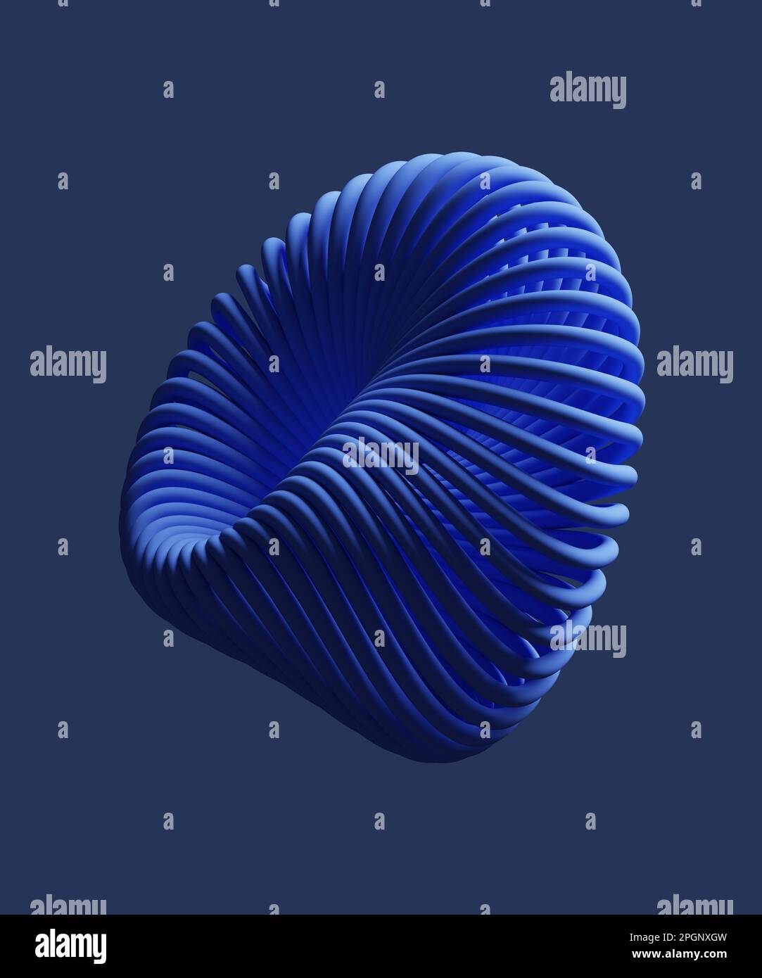 Blue abstract 3D design against colored background Stock Photo - Alamy