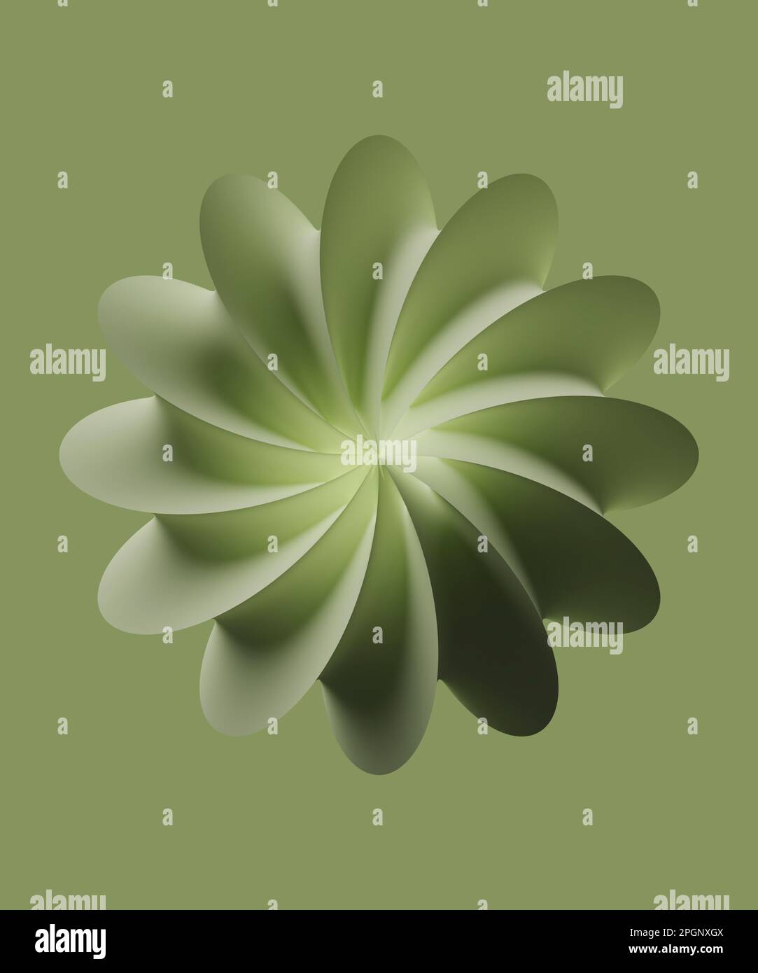 Abstract green shape hi-res stock photography and images - Alamy