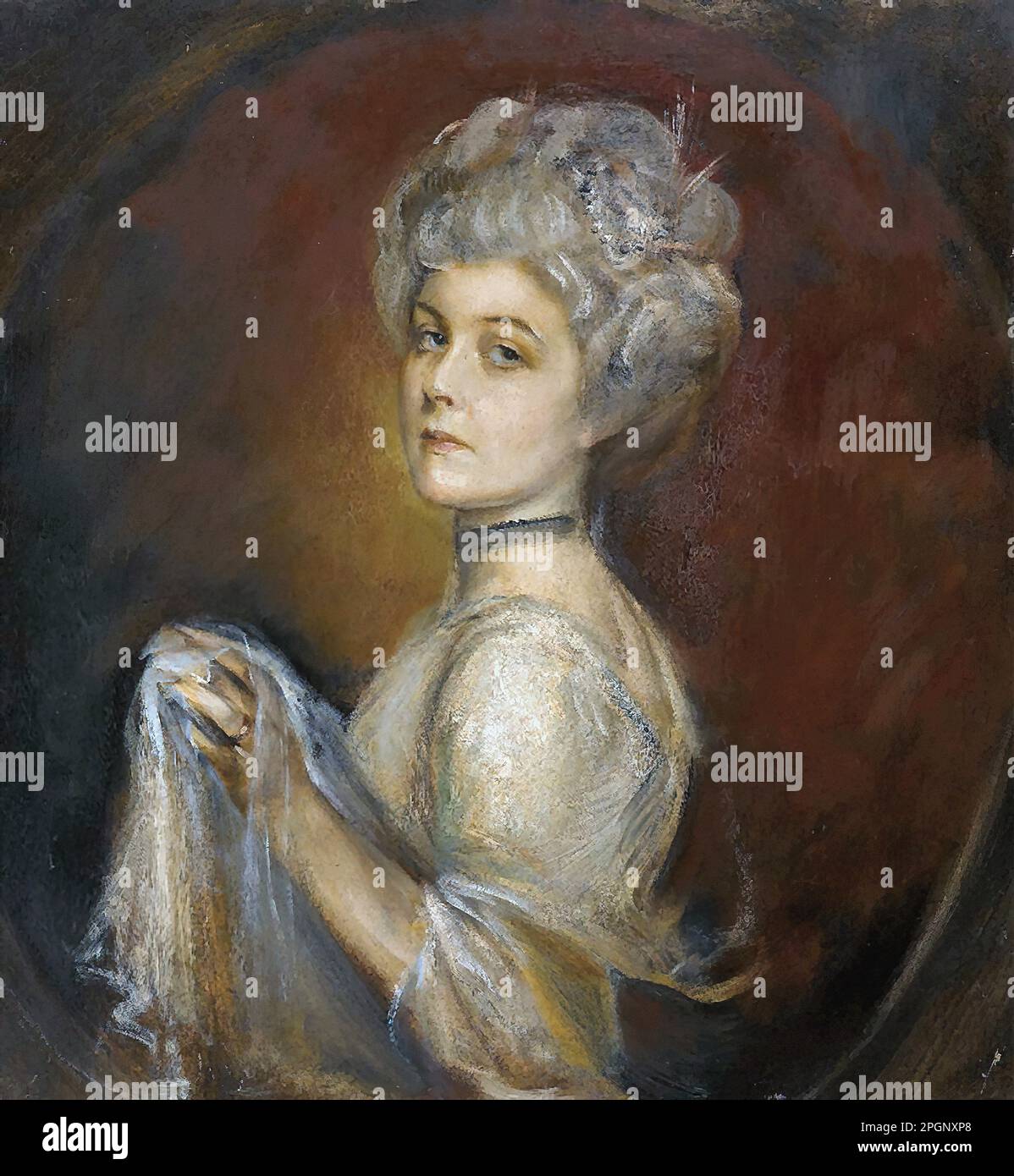 Lenbach Franz Von - Marion Alice Lady Bateman-Hanbury - German School ...