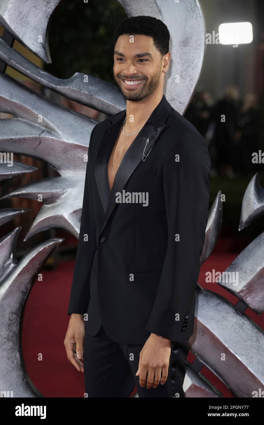 Rege-Jean Page poses for photographers upon arrival at the UK premiere ...