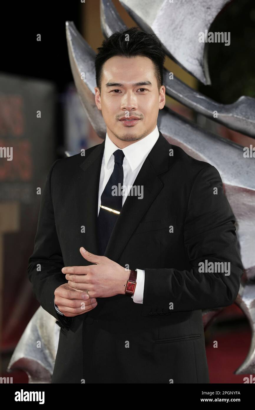 Jason Wong poses for photographers upon arrival at the UK premiere of ...