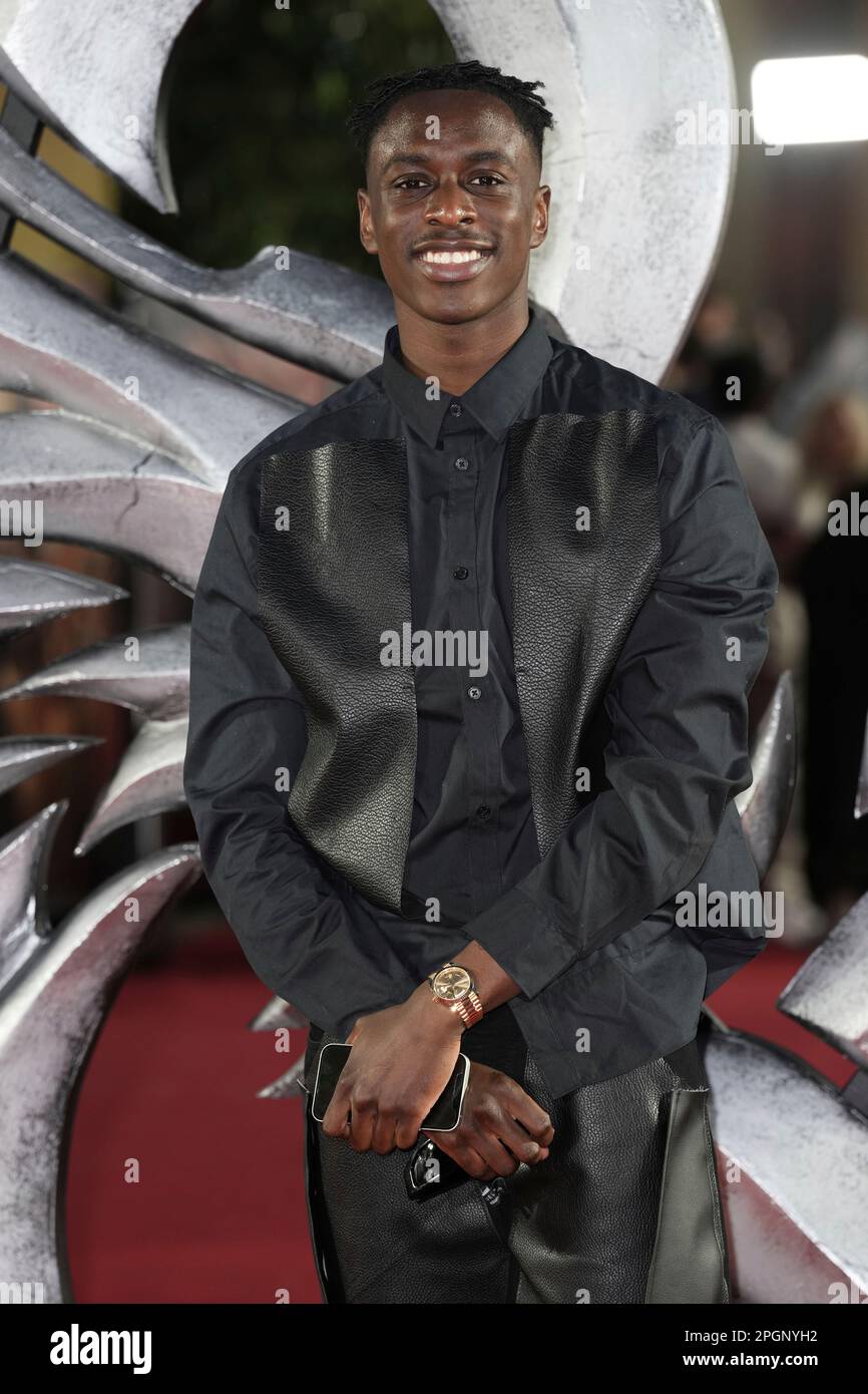Albert Sambi Lokonga poses for photographers upon arrival at the UK ...